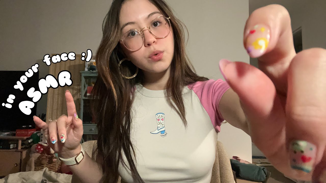 ASMR Fast Aggressive In Your Face Tingles and Triggers (lofi/rambles ...