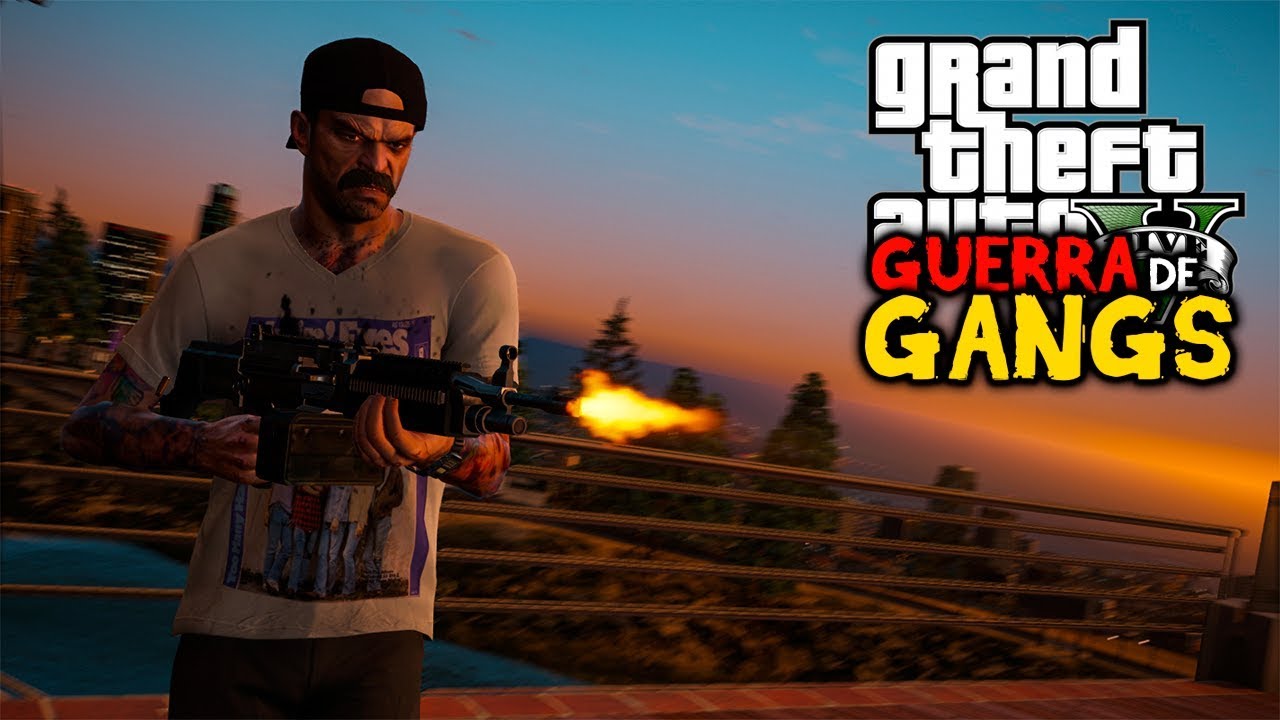 GTA V GUERRA DE GANGS - INVADINDO A MANSÃO DOS MADRAZOS #35 - YouTube