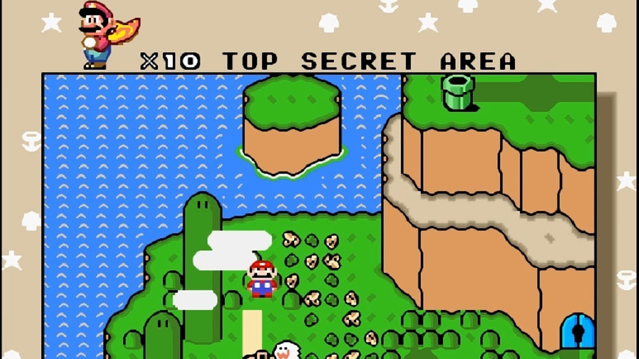 Como desbloquear a TOP SECRET AREA | Super Mario World - YouTube