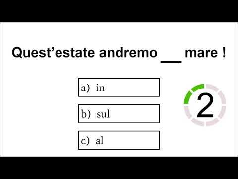 ITALIAN Grammar Quiz : 10 Questions (Level Beginner) - Can you answer ...