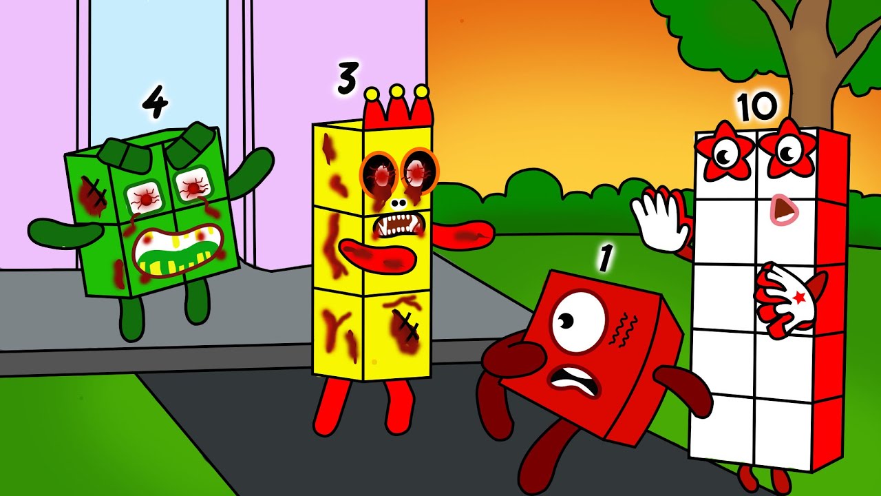 Numberblocks 1 shocked that what came out was a zombie - Numberblocks ...
