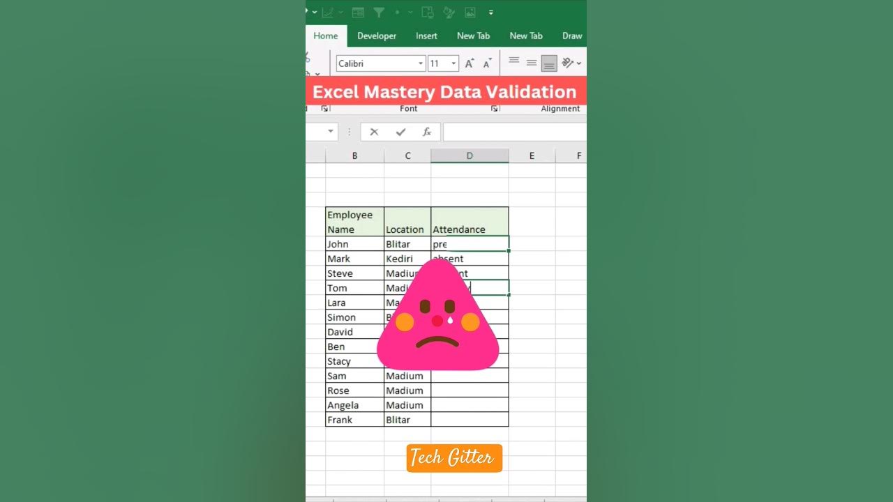 Excel Mastery Data Validation - YouTube