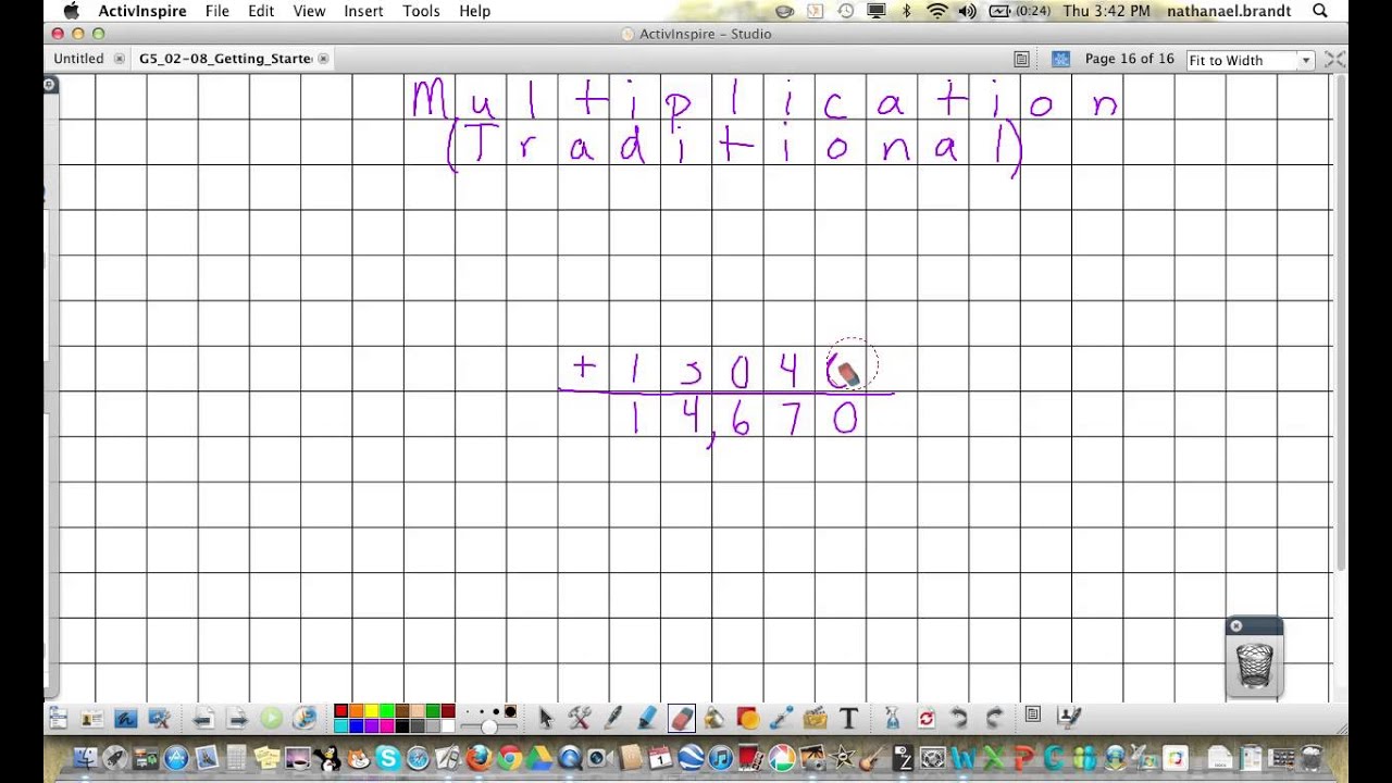 Traditional American Multiplication - YouTube