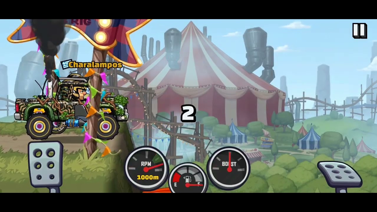 Downhill map on hcr2 with all vehicles - YouTube