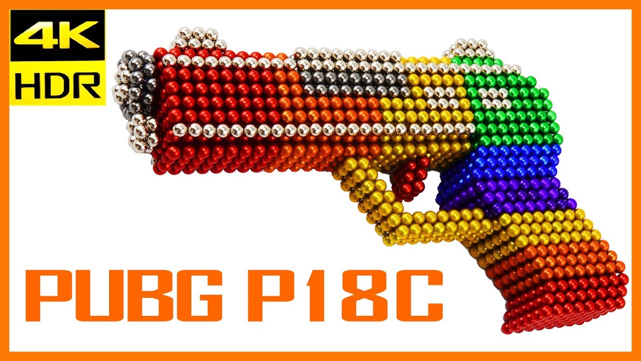 DIY How to make PUBG P18C Glock from Magnetic Balls (ASMR) | Top 10 ...