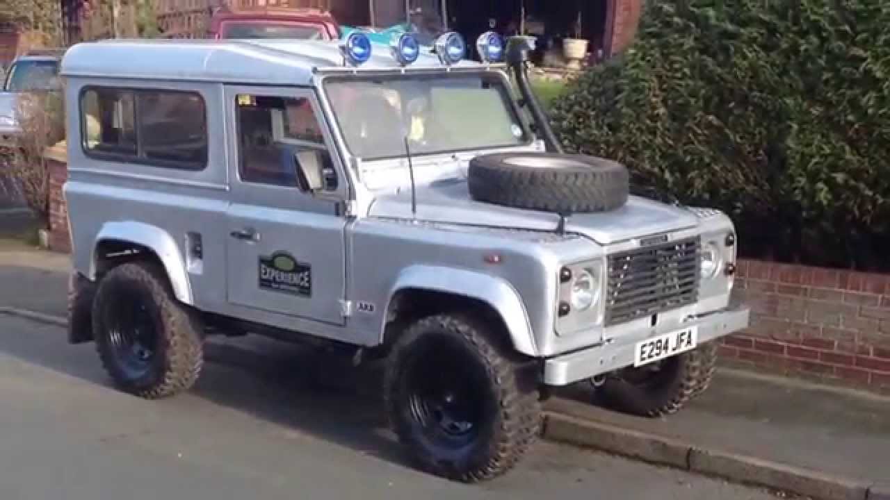 Land Rover Defender 90 Custom Silver 200tdi - YouTube