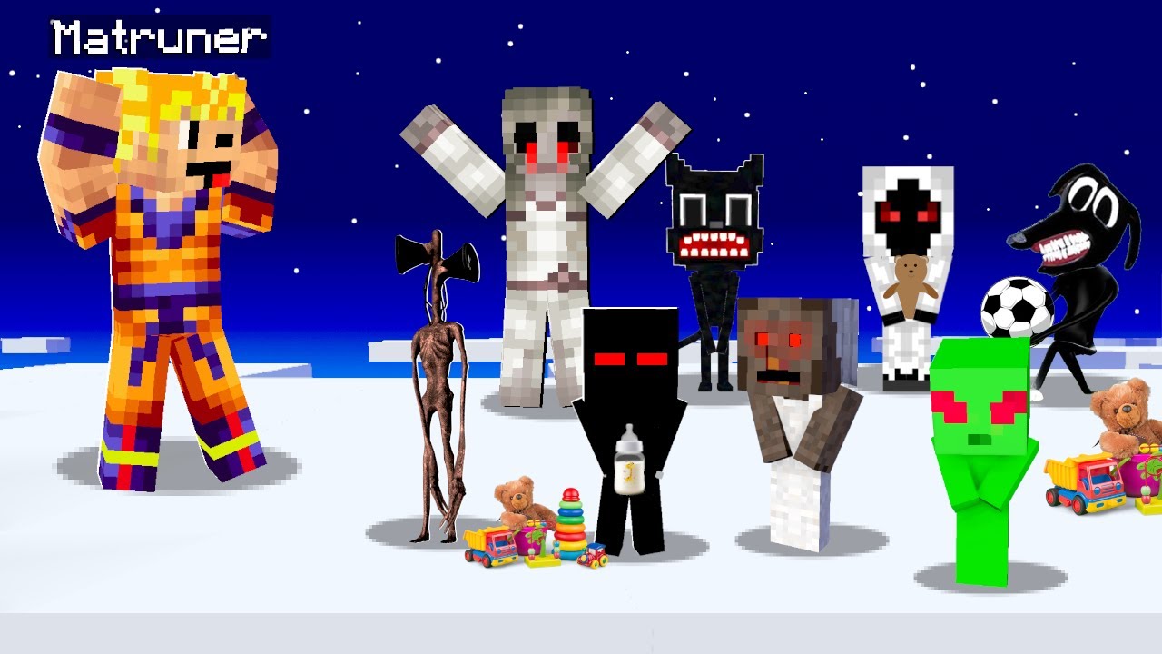 ANNABELLE ZMIENIŁA WSZYSKIE POSTACIE W DZIECI w MINECRAFT! - YouTube