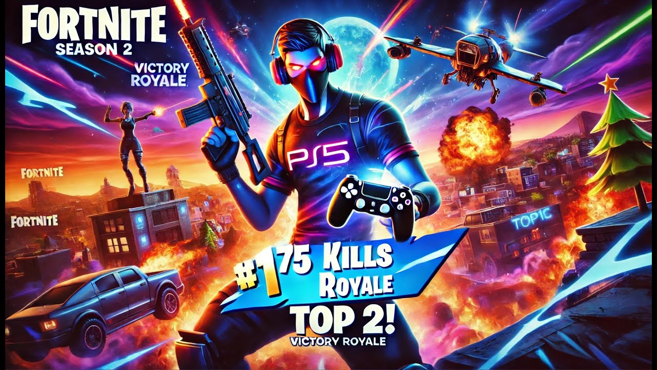 75 kill solo top 2 gamplay full game (chapter 6 season 2 PS5 controller ...