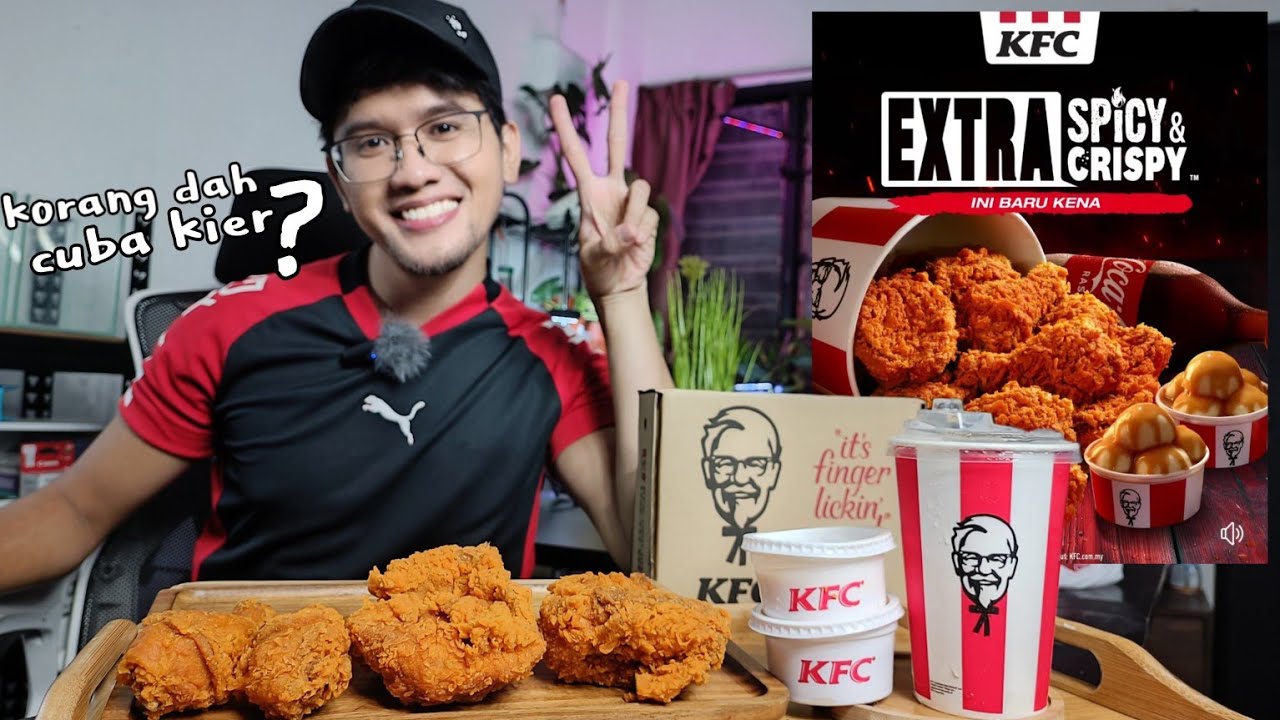 [BARU] KFC EXTRA SPICY & CRISPY CHICKEN || pedas sangat ka ? 😂 - YouTube