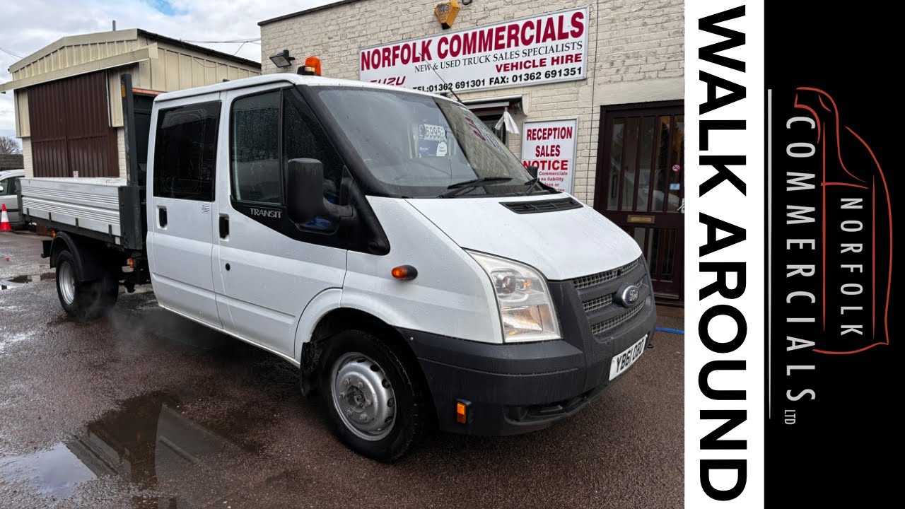 Walk Around Ford Transit D/Cab Tipper TDCi 100ps - YouTube