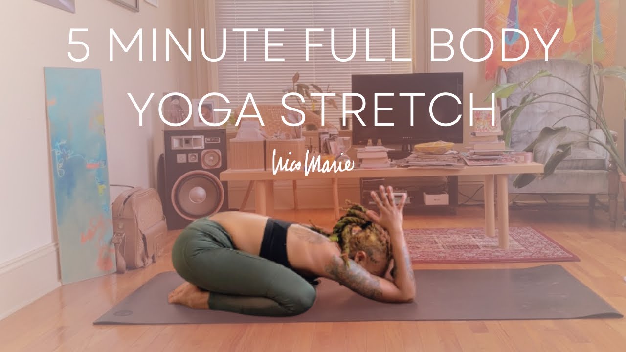 5 Minute Full Body Yoga Stretch | Quick & Effective - YouTube