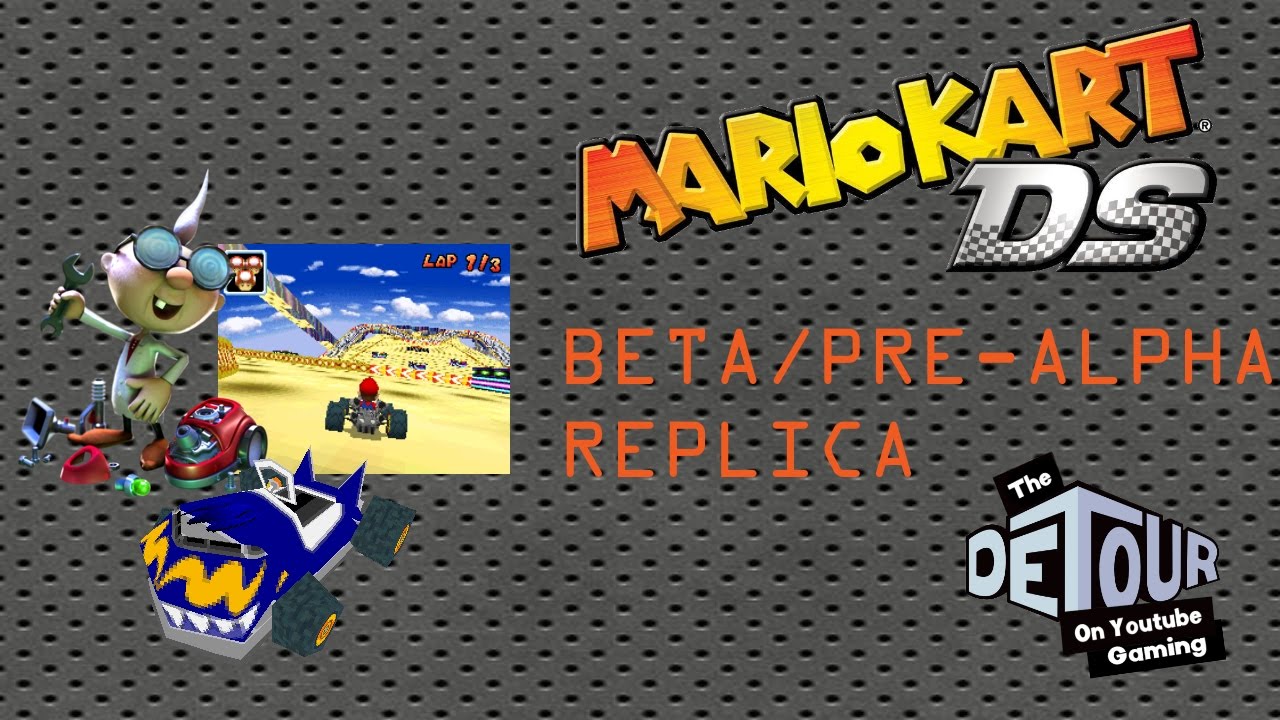 DS - Mario Kart DS Alpha/Pre-alpha Replica - E-GADD!? - YouTube
