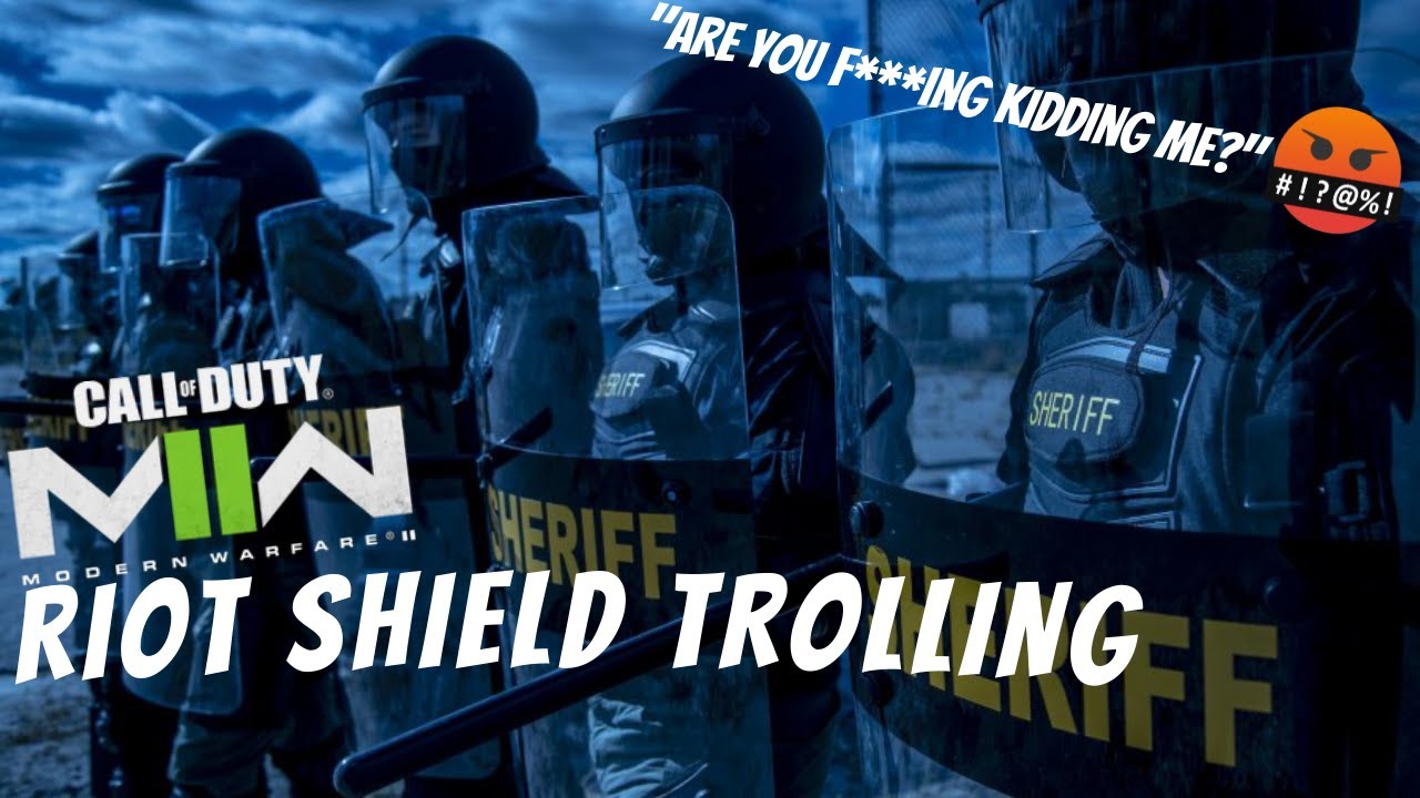 MAKING PEOPLE RAGE WITH RIOT SHIELDS (Modern Warfare 2) - YouTube