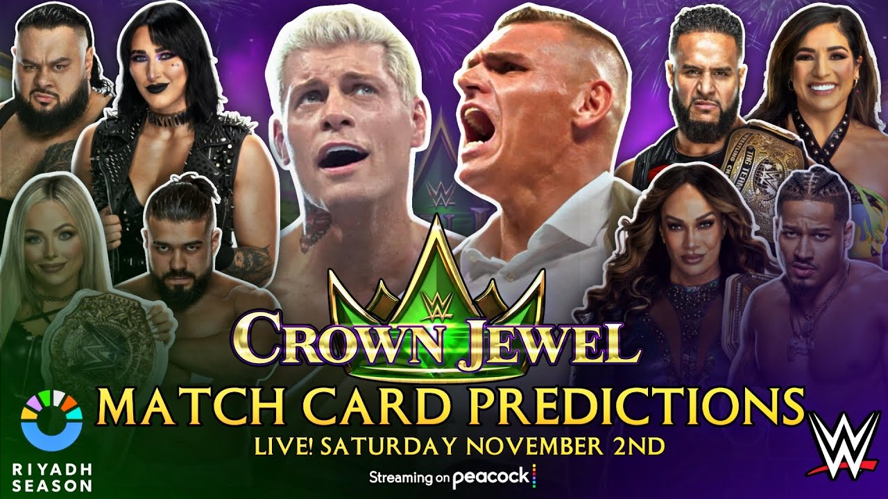 WWE Crown Jewel - Match Card Predictions | Boom Wrestling - YouTube