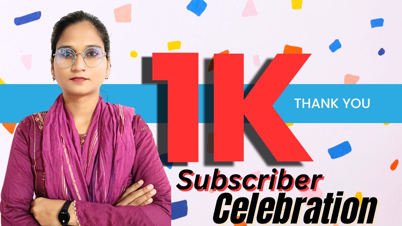 1K Subscribers Celebration| Thank You all | 1k Subcriber Special - YouTube