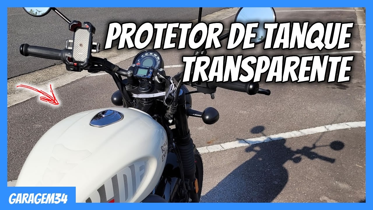 PROTETOR DE TANQUE INSTALADO NA HUNTER 350 - YouTube