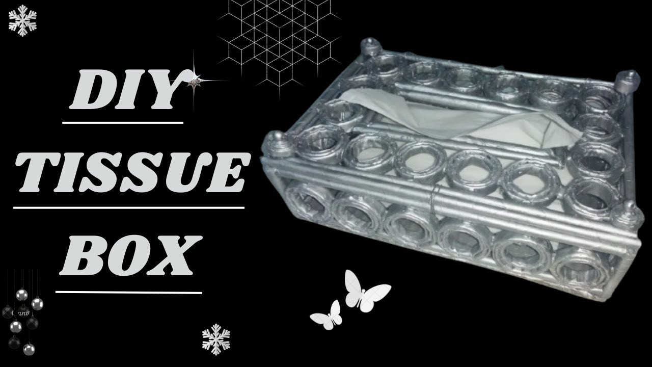 DIY || TISSUE BOX || PAPER BOX || EASY DECORATION IDEA - YouTube