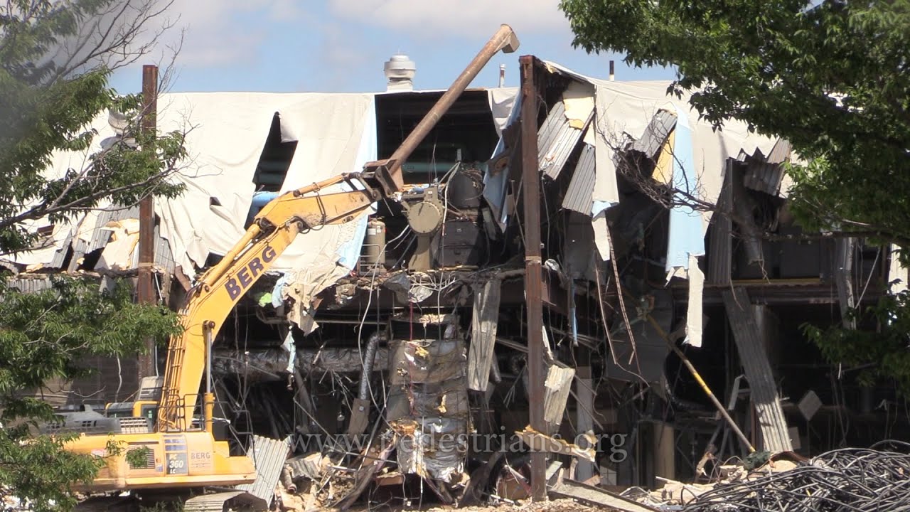 Landmark Mall Demolition (Part 3: The Hammer) - YouTube