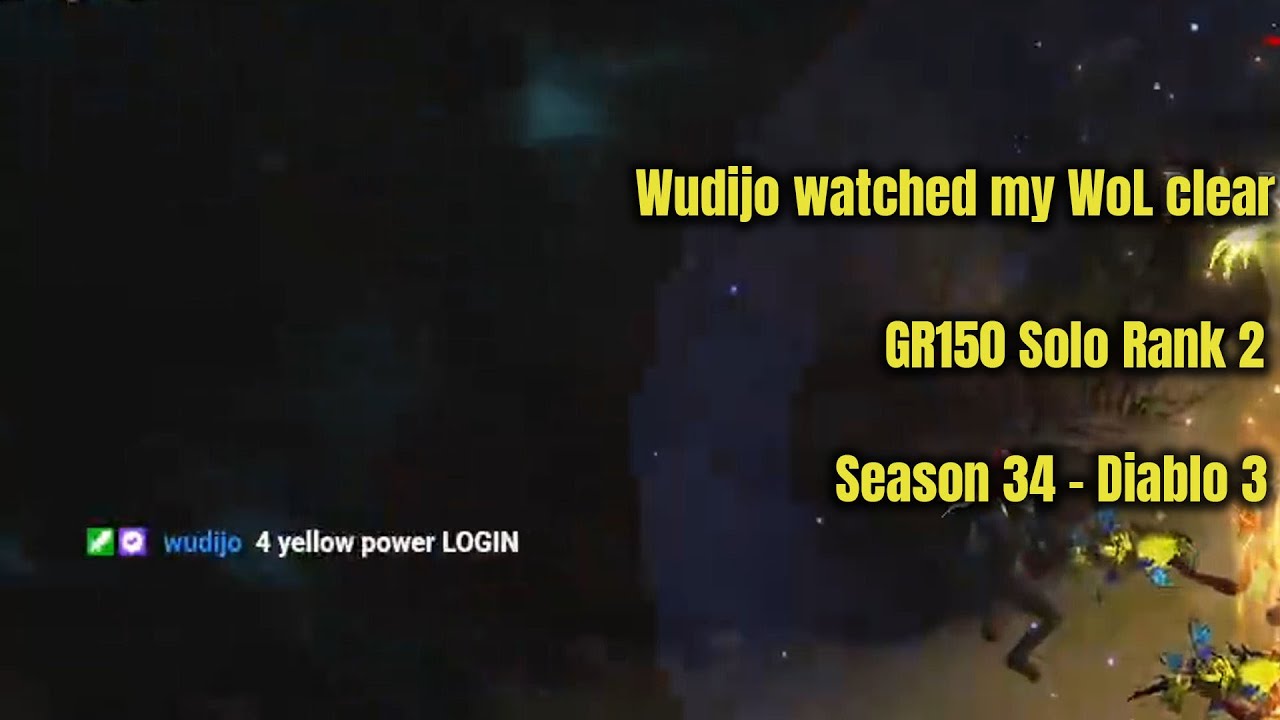 Wudijo watched me getting a GR150 Solo in Season 34 - Diablo 3 - YouTube