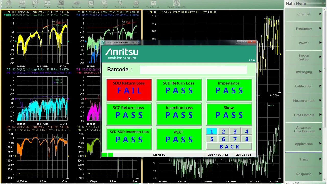 Anritsu ShockLine High Speed Data ATS with switch matrix - YouTube