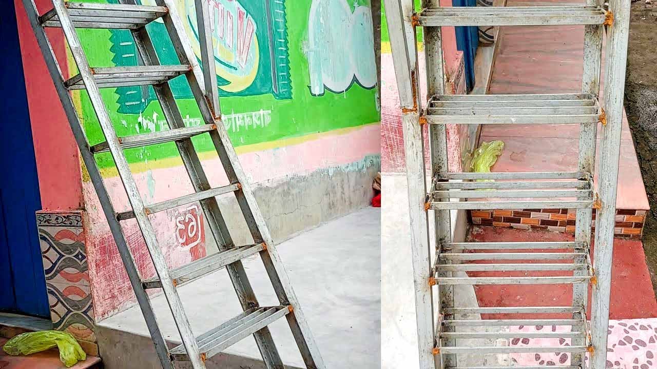 How to install Staris || Building Outdoor Iron Staircase - YouTube