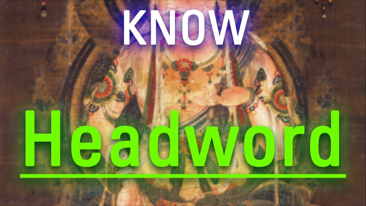 How Does Headword Look? | What is Headword? | How to Say Headword in ...