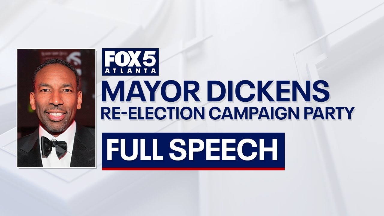 Mayor Andre Dickens re-election campaign party full speech | FOX 5 News ...