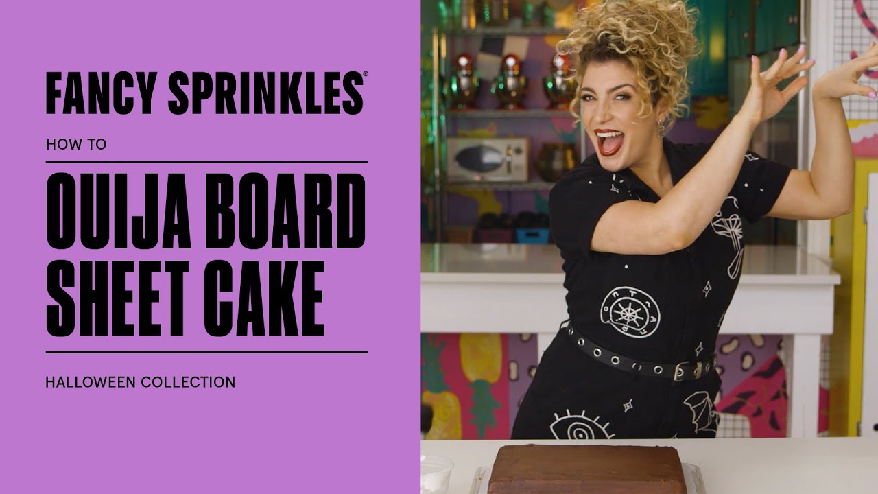 Ouija Board Sheet Cake | Halloween | Fancy As F*!& | Fancy Sprinkles ...
