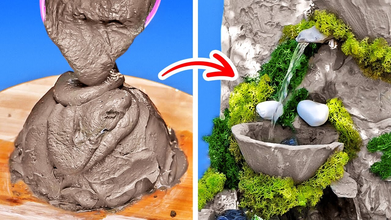 DIY Cement And Gypsum Crafts For Your Home And Backyard - YouTube