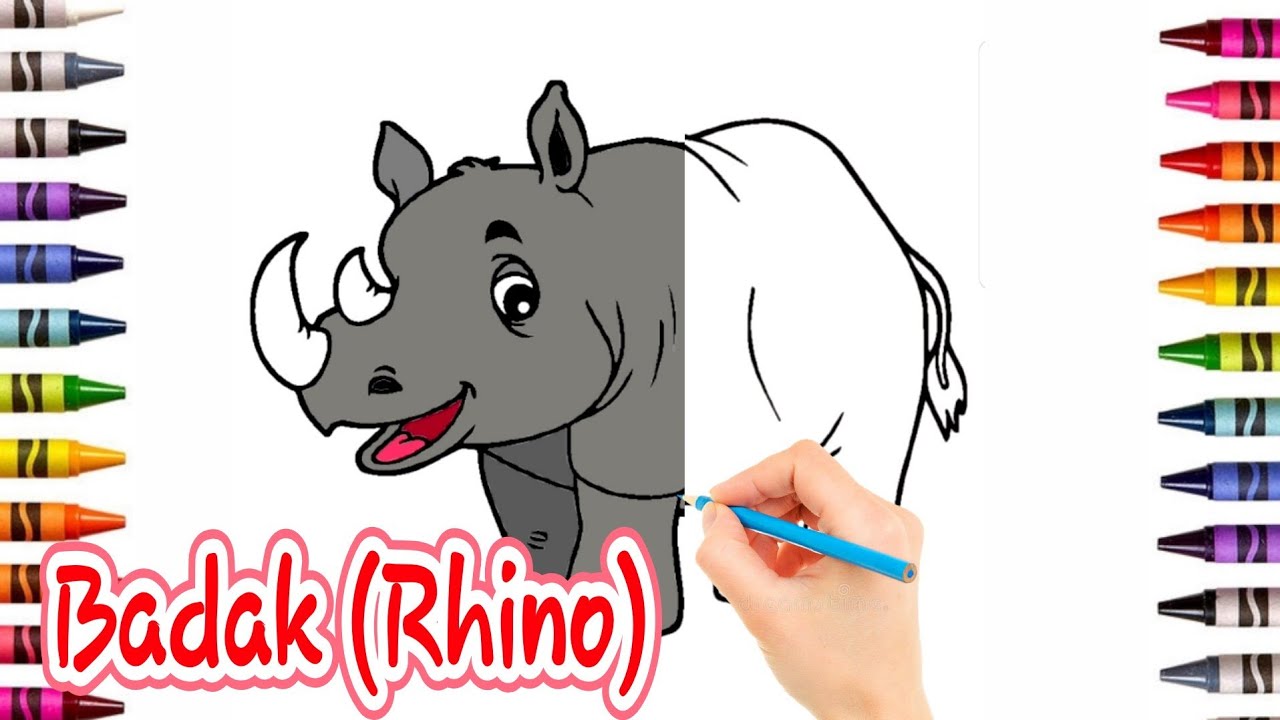 Cara mudah belajar menggambar mewarnai | mengenal nama suara hewan ...