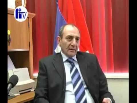 NKR President, Mr. Bako Sahakian inteviewed by the diasporan press in ...