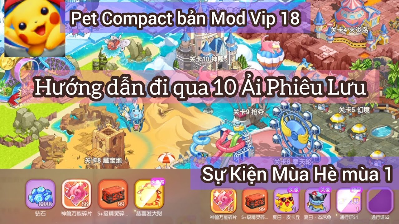 Pet Compact : Bản Mod Vip 18 - Hướng dẫn qua 10 ải Phiêu Lưu của Sự ...