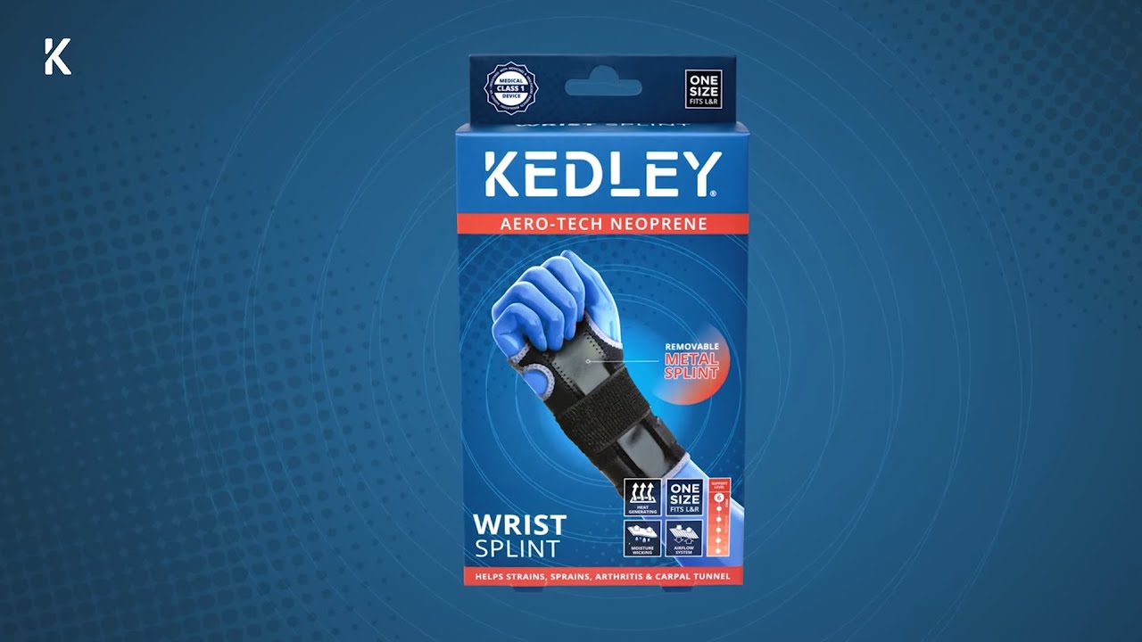 KEDLEY Wrist Splint - Information & Fitting Instructions - YouTube
