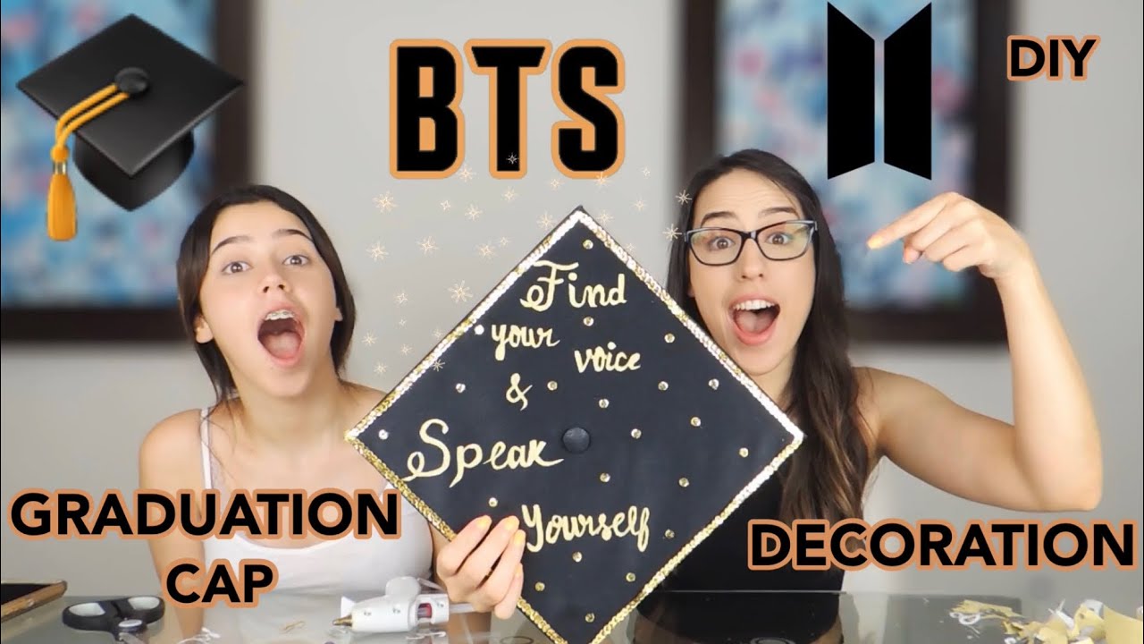 BTS DIY - GRADUATION CAP DECORATION / FIND YOUR VOICE AND SPEAK ...