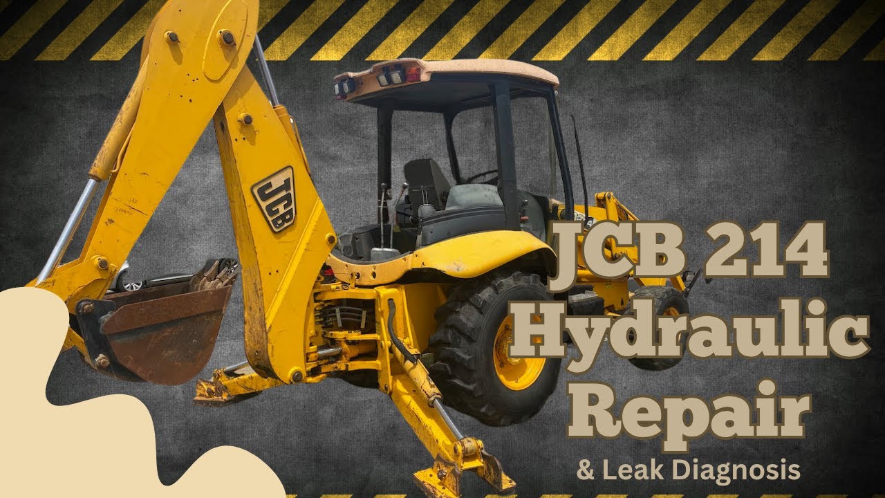 JCB 214 Hydraulic Cylinder Repair and Leak Fix - YouTube