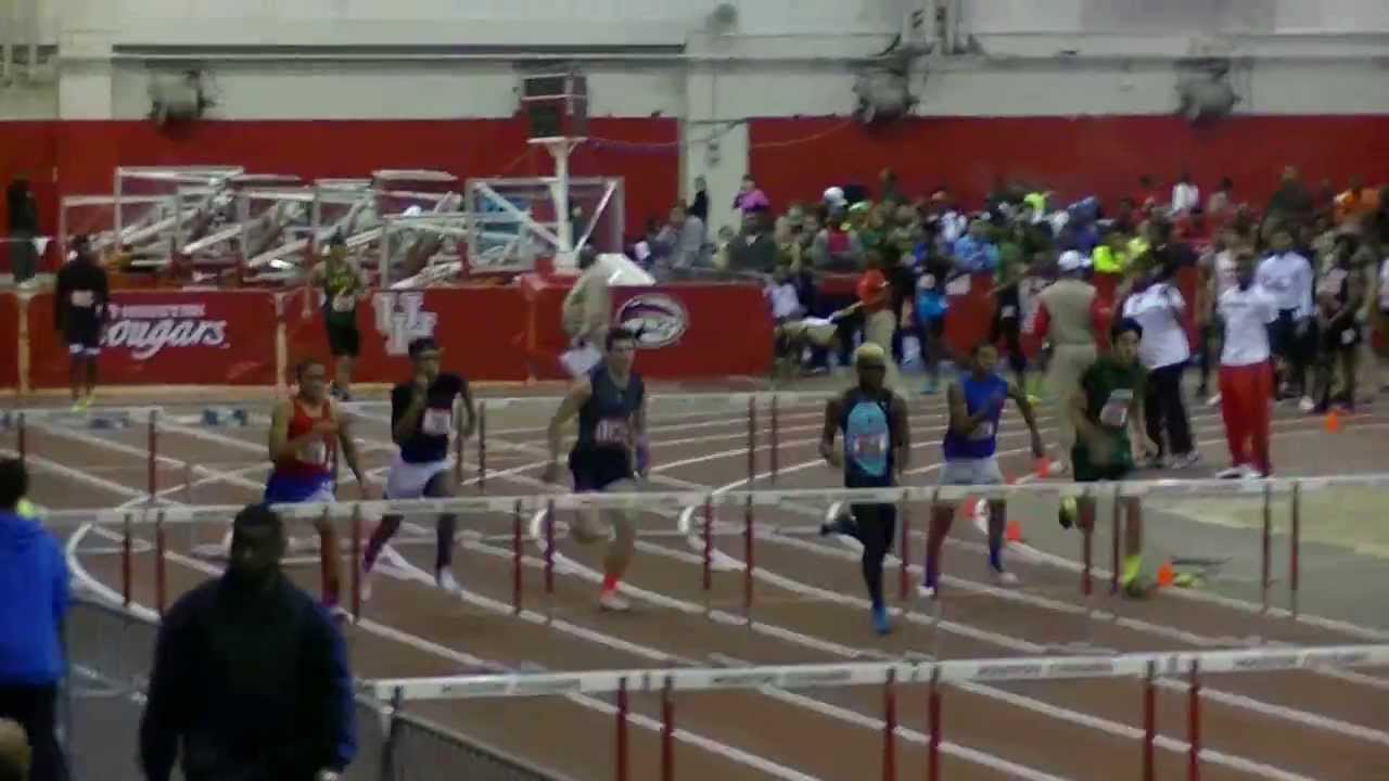 2014 Carl Lewis high school invitationals Jared Sampson boys 60 meter ...