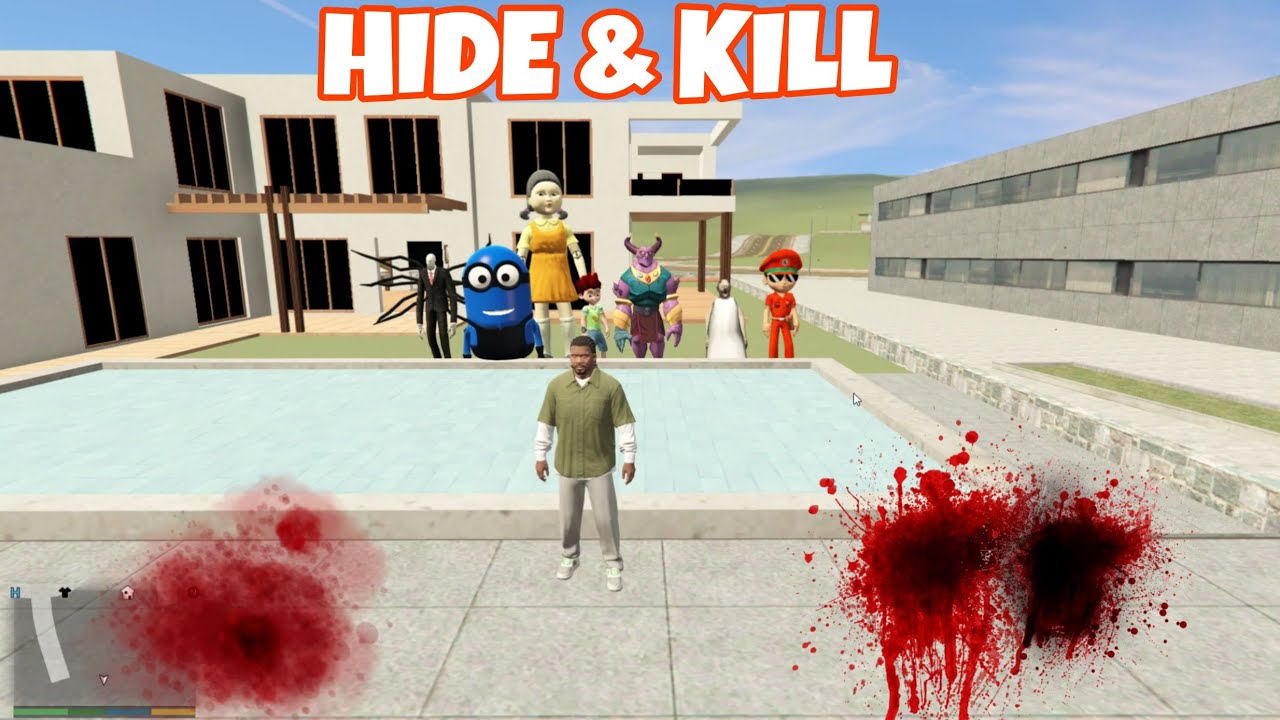 FRANKLIN PLAY HIDE AND KILL IN INDIAN BIKE DRIVING 3D GAMEPLAY 😱 HIDE ...