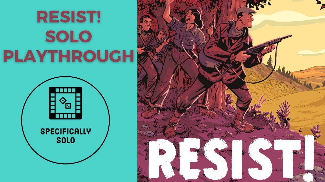 Resist! Board Game Solo Playthrough - YouTube