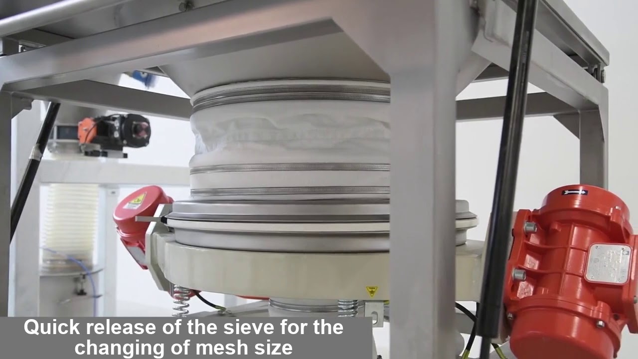 Bag sieving station - YouTube