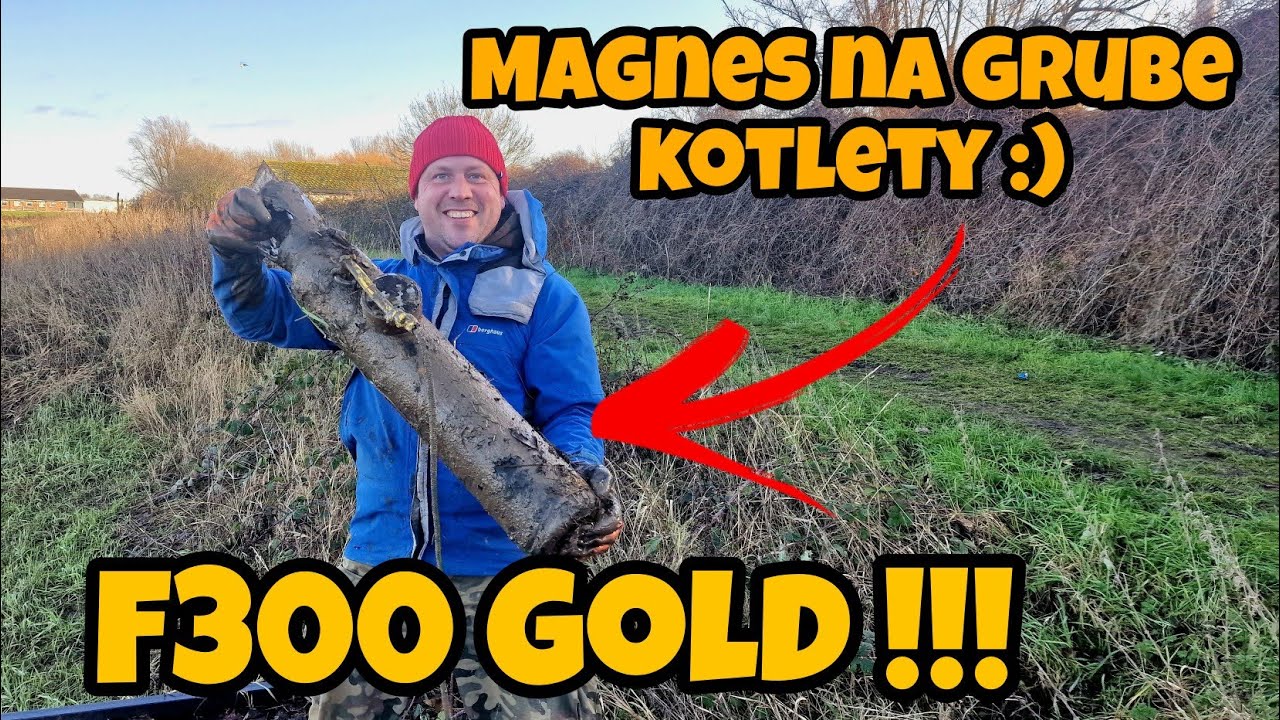 Magnes Neodymowy na Grube Kotlety F300 GOLD !!! Zobacz co udało się wytargać z wody!!! - YouTube