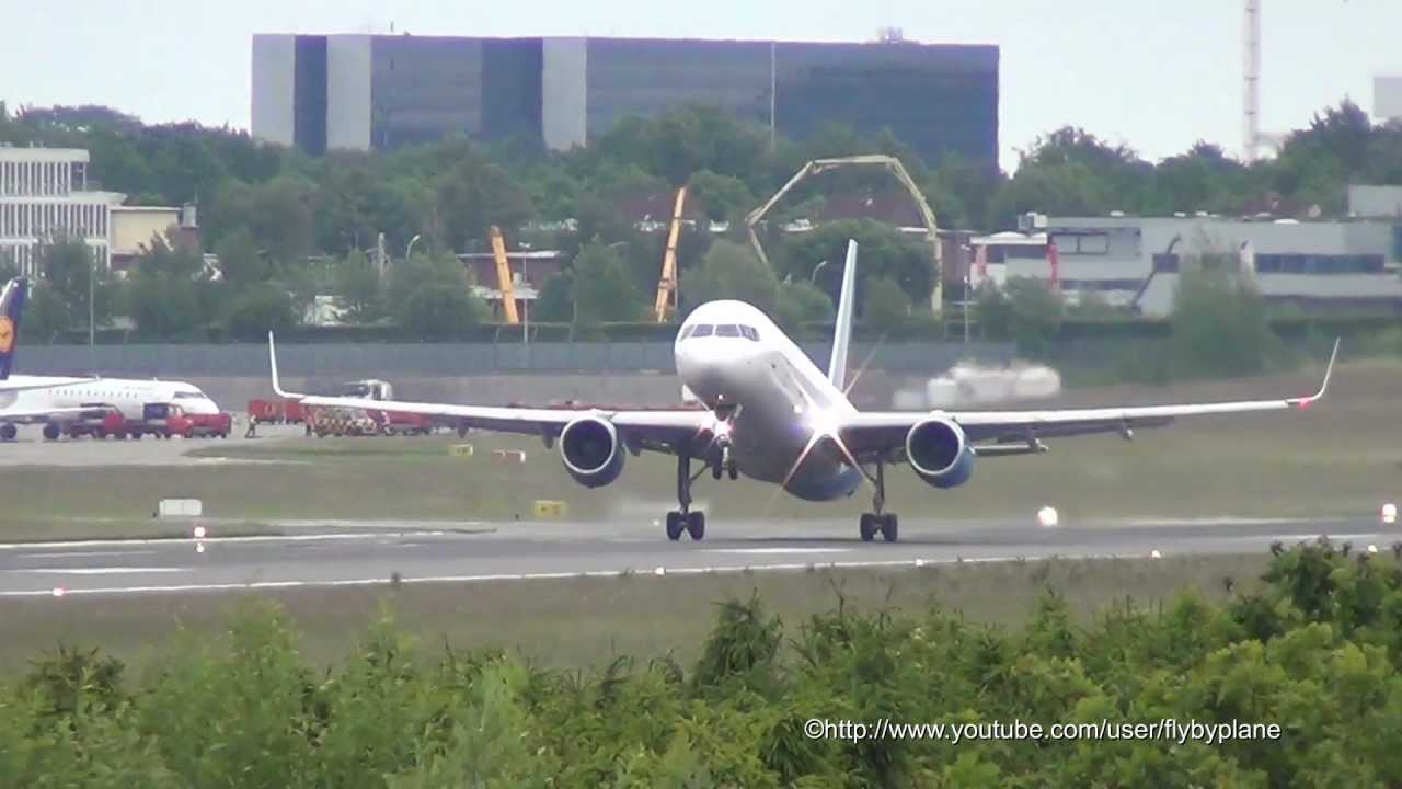 [Very Short Takeoff] RAK Airways (Jet2) B757 G-LSAK Hamburg Airport ...
