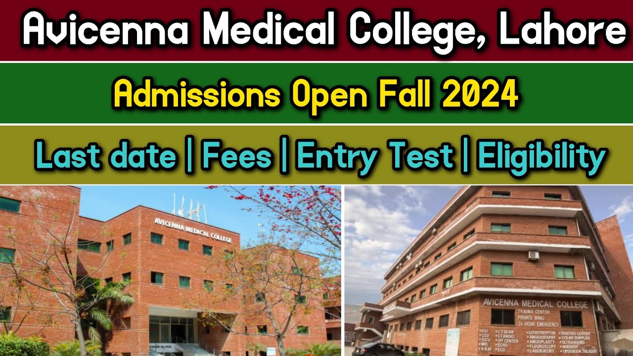 Avicenna Medical College, Lahore | Admissions Open Allied Health ...