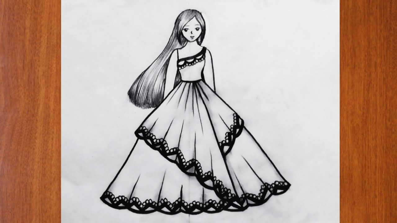 How to draw a girl ||girl drawing simple ️ - YouTube