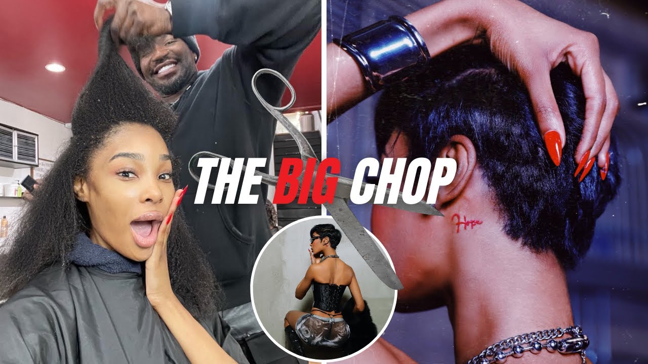 I CUT MY HAIR OFF! ((THE BIG CHOP!)) (MUST WATCH!) - YouTube