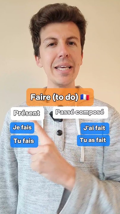 How to conjugate faire in French 🇫🇷 (Present tense and passé composé ...