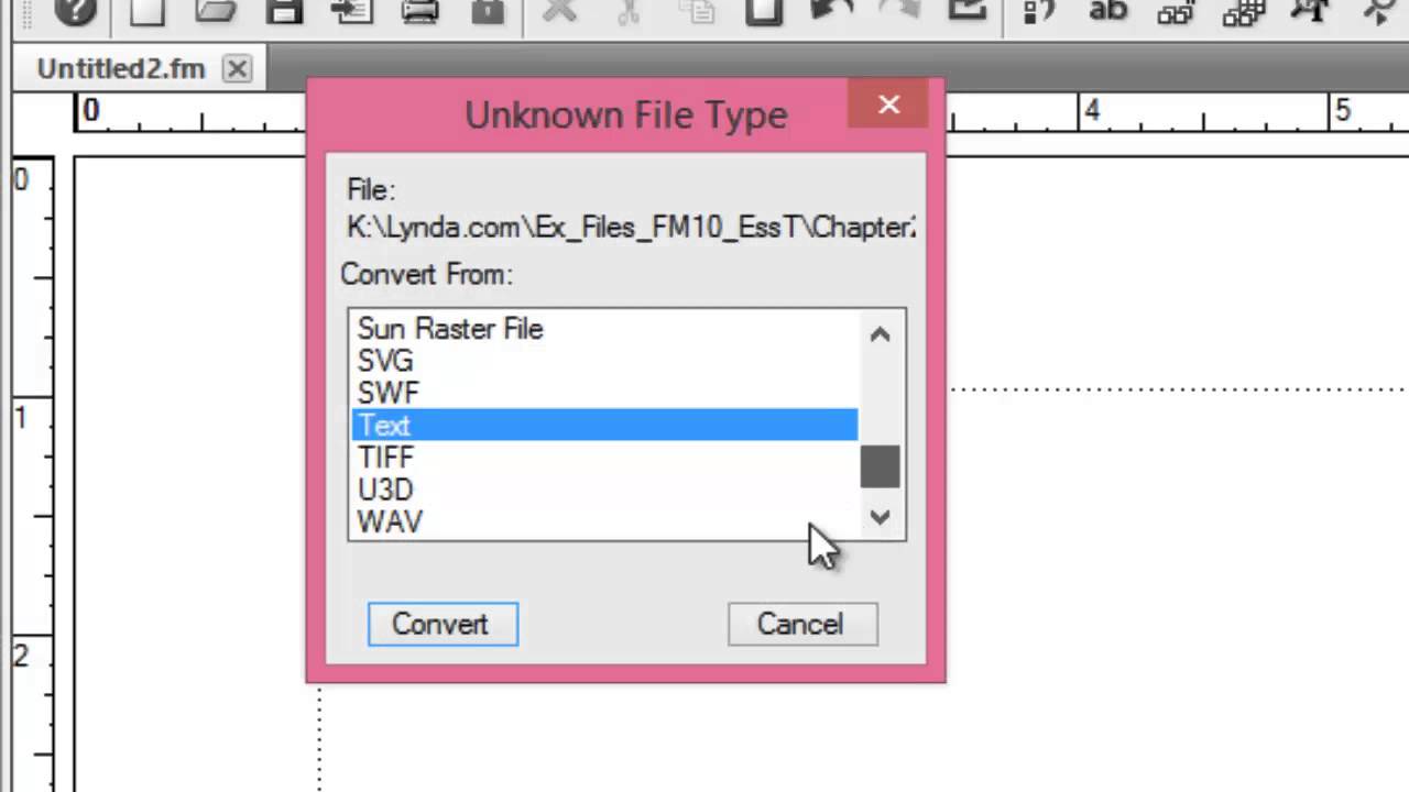 Copying and Importing Text in Adobe Framemaker Document - YouTube