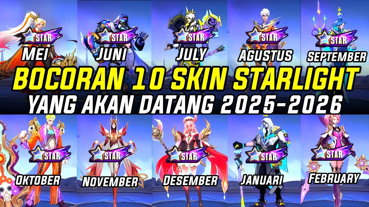 BOCORAN SKIN STARLIGHT YANG AKAN HADIR 2025 BULAN MEI-JUNI-JULI-AGUSTUS ...