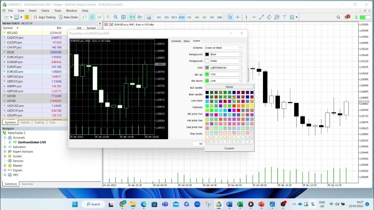 How To Set Up A Chart Metatrader5 Tutorials Youtube