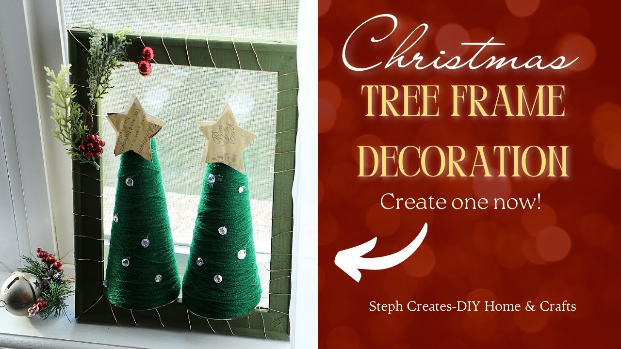 Get Inspired: Unique Christmas Tree Frame Decoration Idea🎄🌟☃️ - YouTube