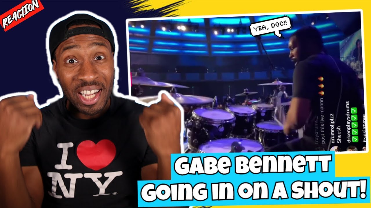 Drummer Gabe Bennett going crazy on a Praise Break!! - YouTube